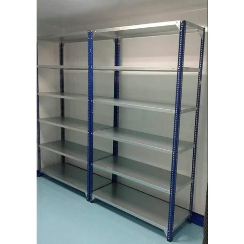 Customized Slotted Angle Iron Rack - Color: Blue at Best Price in New ...