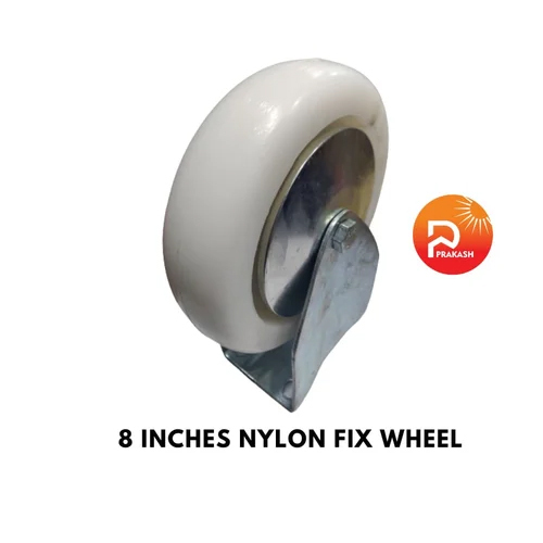 8 Inch Nylon Fix Castor Wheel - Color: White at Best Price in Delhi ...