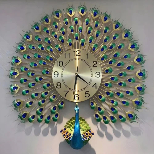 Peacock Wall Clock - Color: Multicolor at Best Price in Delhi | Mangal ...