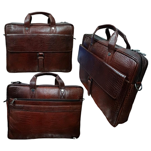 Leather Office Conference Bag - Color: Brown at Best Price in Delhi ...