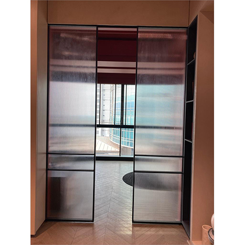 Sliding Glass Partition - Color: Silver / Black / Anodized / Metalic at ...