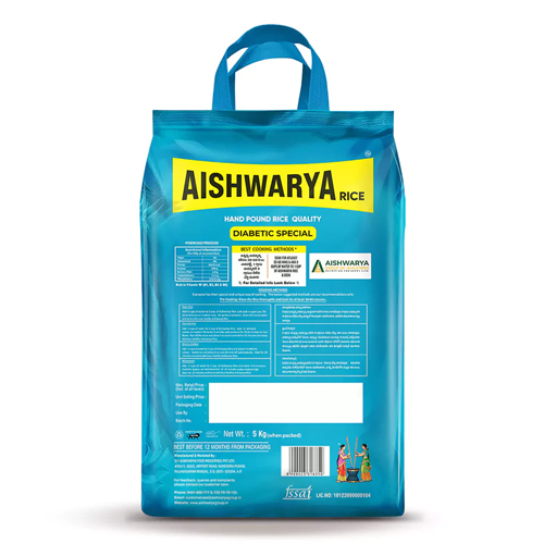 Aishwarya Diabetic Special Hand-pound Rice - Broken (%): 5% Max at Best ...