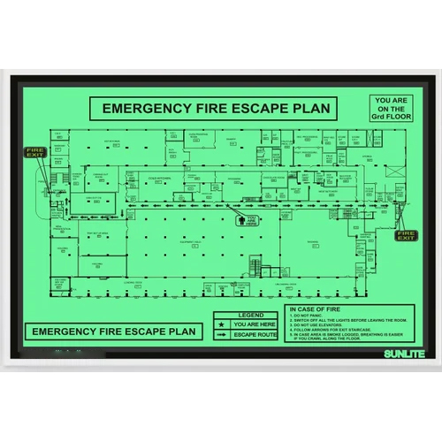 Escape Exit Symbol Signage at 1800.00 INR in Vasai | Sunlite Industries