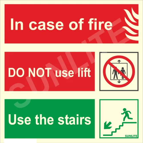 Lift Fire Safety Signage - Application: Advertising at Best Price in ...
