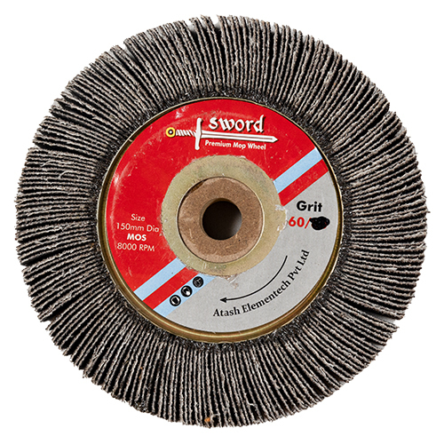 150 X 25 X 15.88 Grit 60 Sword Brand Flap Wheel - Color: Black at Best ...