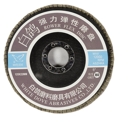 5 Inch White Dove Brand Flap Disc - Color: Black at Best Price in ...