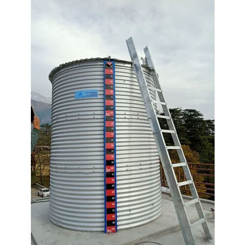 Fire Protection Water Storage Zincalume Tank Tata Blue Scope Sheet ...
