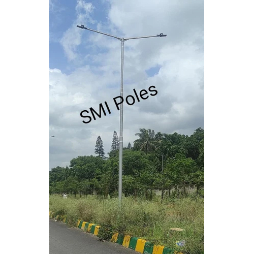 Swaged Tubular Street Light Poles - Color: Grey - Color: Grey at Best ...