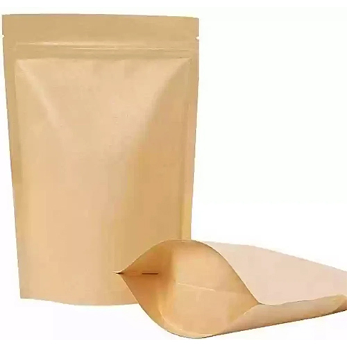 8x12 Inch Laminated Brown Paper Stand Up Pouch - Print Type ...