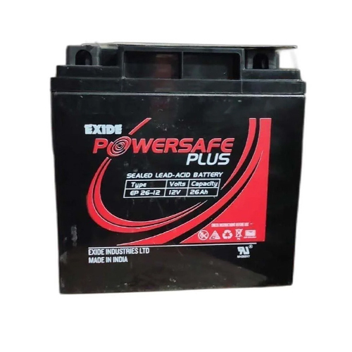 Ep 26-12 Exide Plus Battery - Color: Black at Best Price in New Delhi | Nata Devices India (p) Ltd.