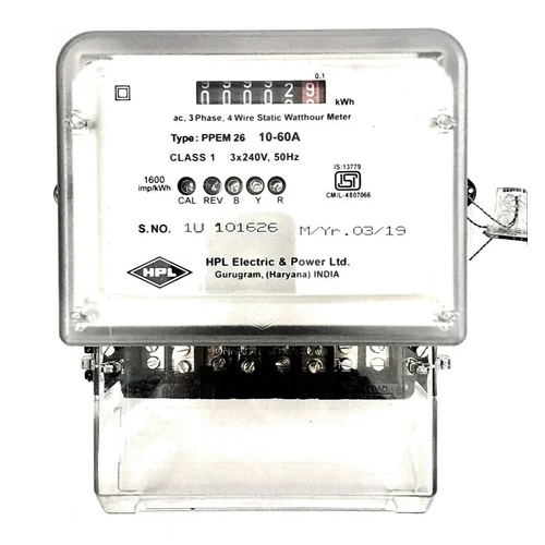 Hpl Three Phase Energy Meter - Color: White at Best Price in Noida | Akashi International