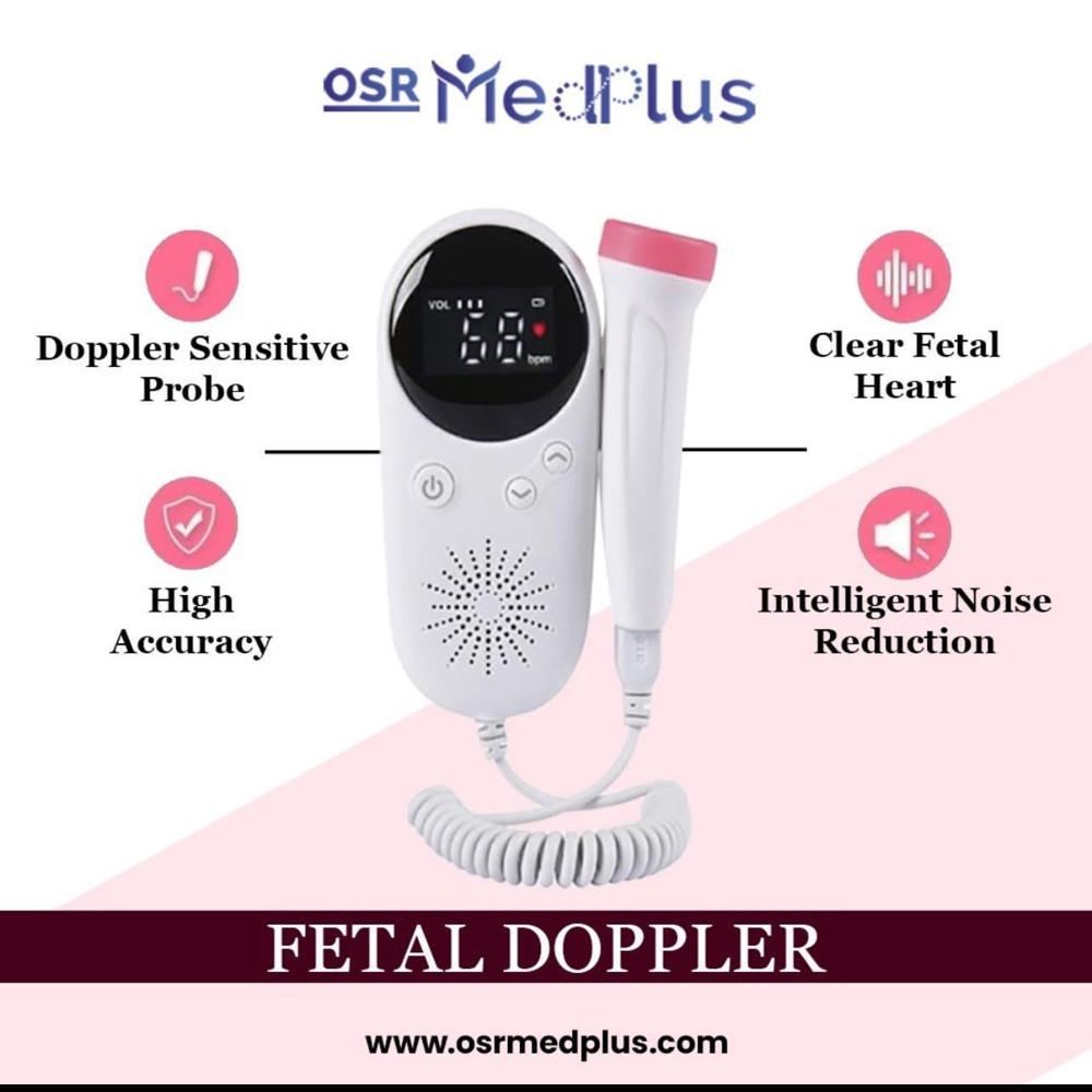 Fetal Doppler Heart Rate Monitor For Foetal Unborn Baby Sound ...