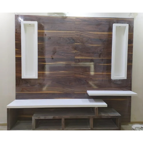 6 Mm Corian Acrylic Solid Surface Tv Unit - Color: Brown at Best Price ...