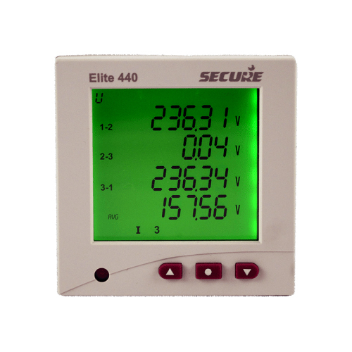 Elite 440 Multi-line Three-phase Digital Panel Meter - Color: White at ...
