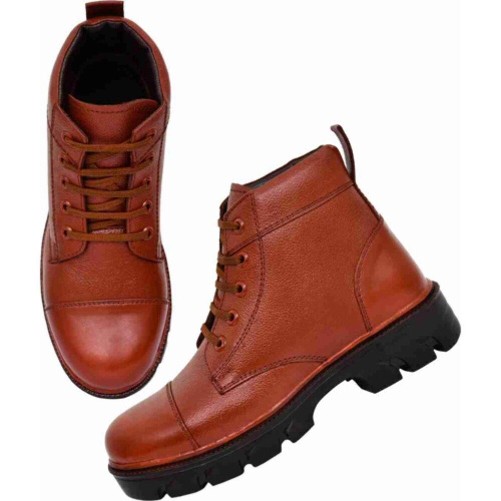 Brown Police Boots - Feature: Breathable at Best Price in Agra | Sardha ...