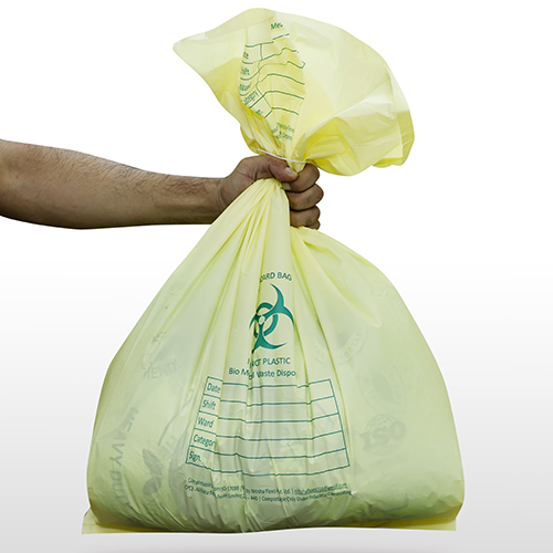 Compostable Bio Hazard Bag - Color: Yellow at Best Price in Delhi ...
