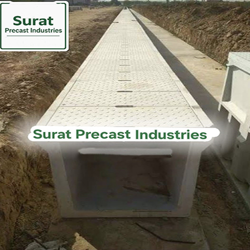 Precast U Shape Drain at Best Price in Surat | Surat Precast Industries