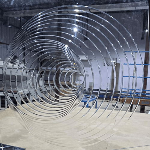 V Grooving Design Mirron - Color: Transparent at Best Price in ...