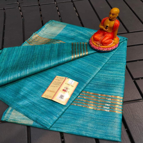 Sky Blue Color Saree - Feature: Washable at Best Price in Bhagalpur ...