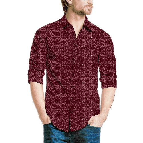 Canvas 1120 Polyster Fabric Shirt - Color: Red at Best Price in Jaipur ...