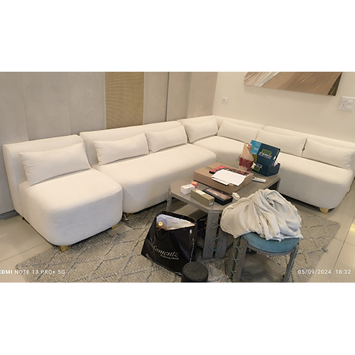L Shape Sofa - Color: Different Available at Best Price in Greater Noida | Tr Sofa Center