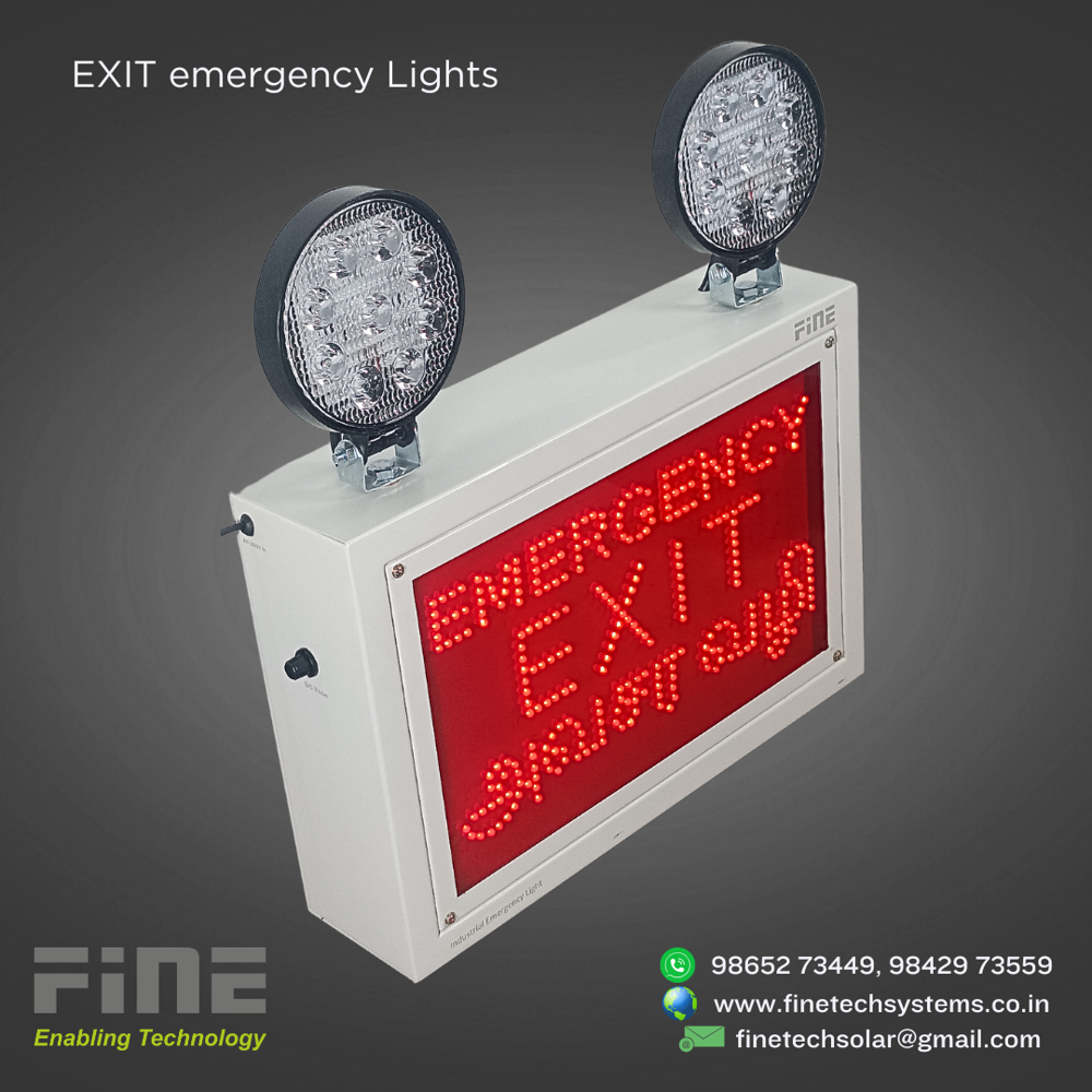 Fine Industrial Emergency Exit Light With Led Sign at 4500.00 INR in ...