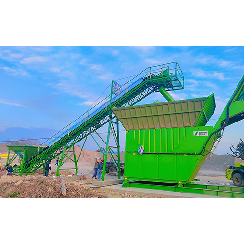 Aggregate Feeding Belt Conveyor System - Material: Mild Steel at Best ...