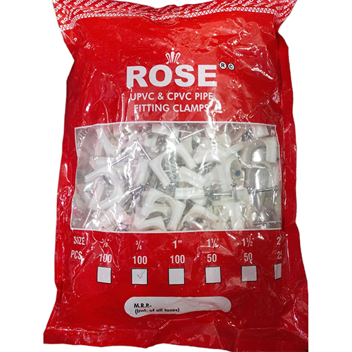 Rose Upvc And Cpvc Pipe Fitting Clamp - Color: White at Best Price in ...