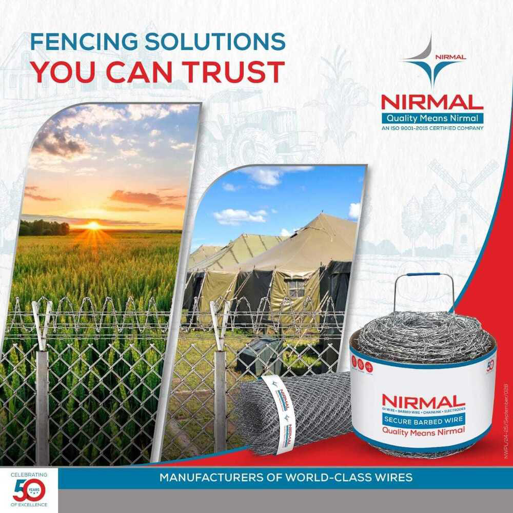 Nirmal Gi Barbed Wire - Cable Length: 20 Mm Millimeter (mm) at Best ...