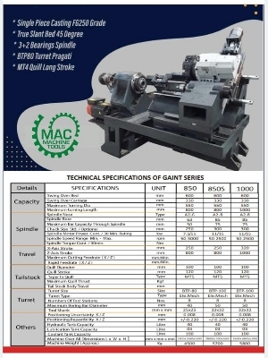 Cnc Lathe - Color: Gray at Best Price in Coimbatore | Mac Machine Tools