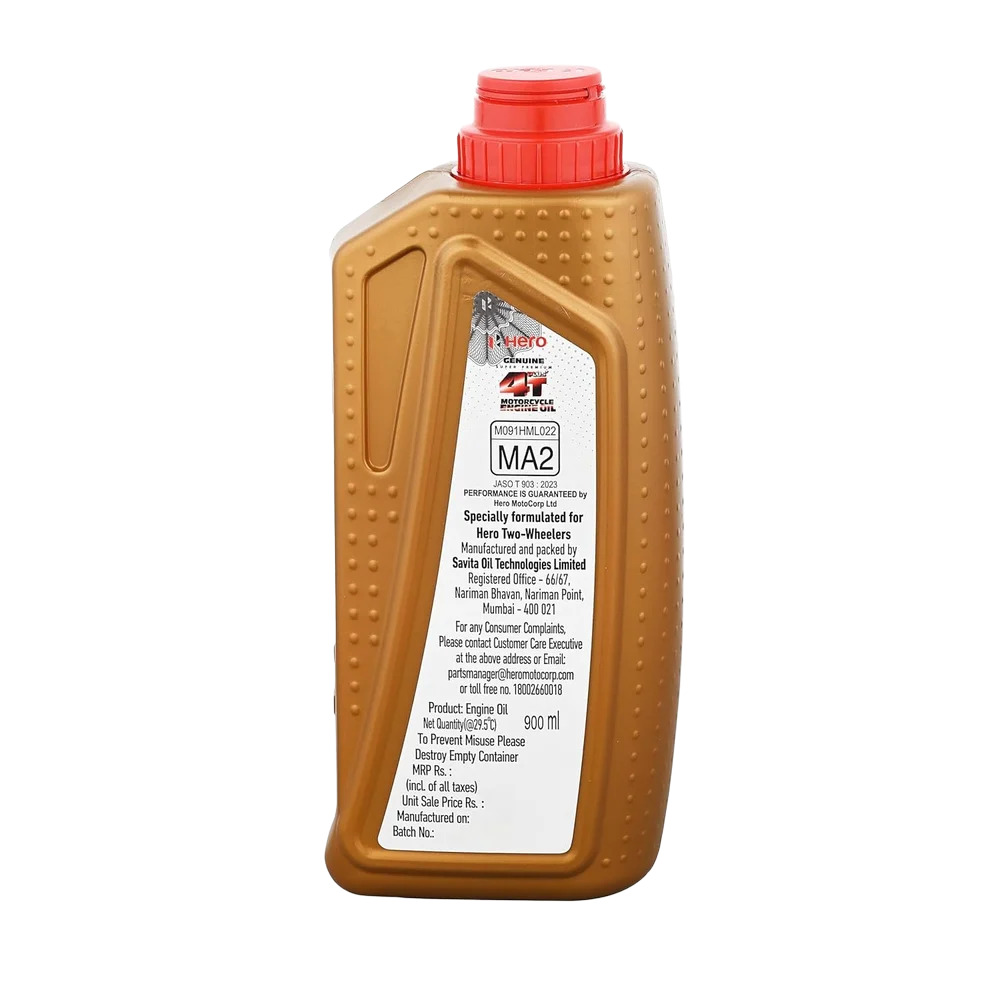 Hero Genuine 4t Plus 20w40 Motorcycle Engine Oil - Application ...