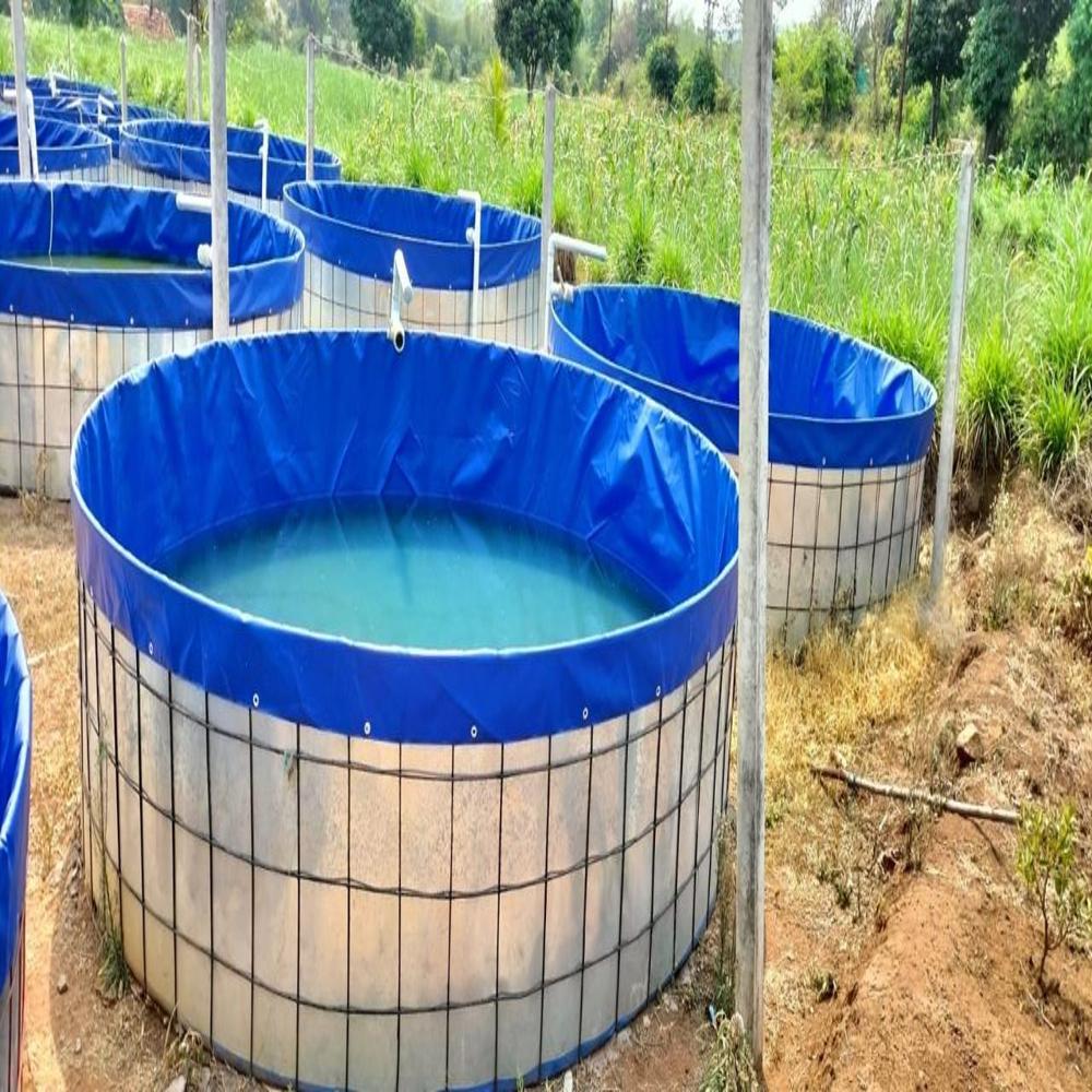 Biofloc Fish Farming Tank Portable Tank 2 Diameter 1800 Gsm at 14010.14 ...