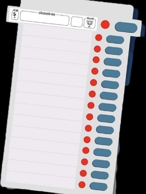 Dummy Evm Machine For Election Prachar - Alarm Light Color: Red at Best ...