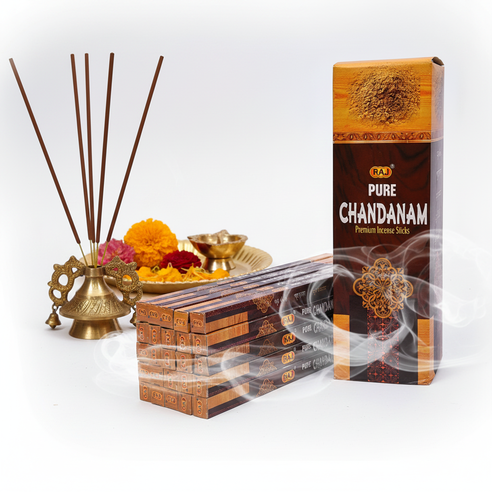 Pure Chandanam Incense Sticks - Burning Time: 30 Minutes - Burning Time ...