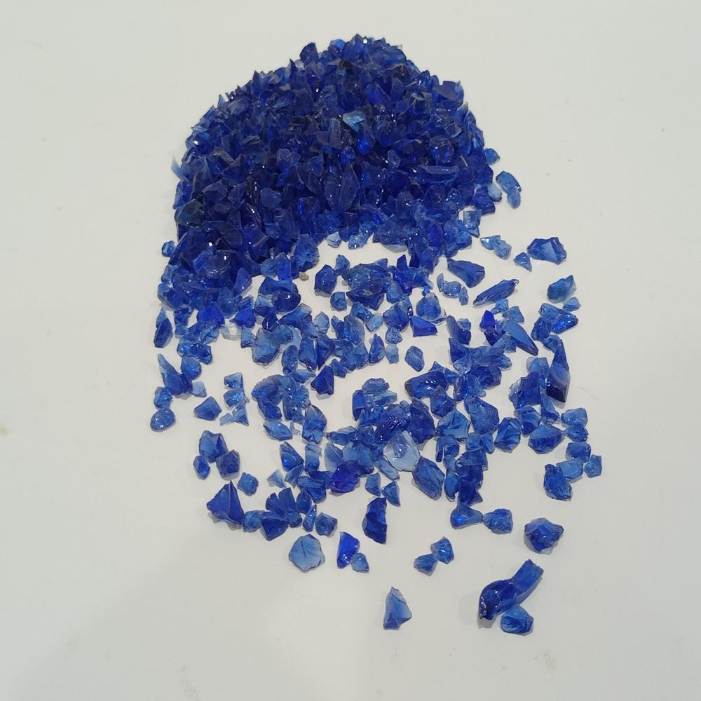 Terrazzo Chips / Cobalt Blue Crushed Glass Chips / Flooring Chips ...