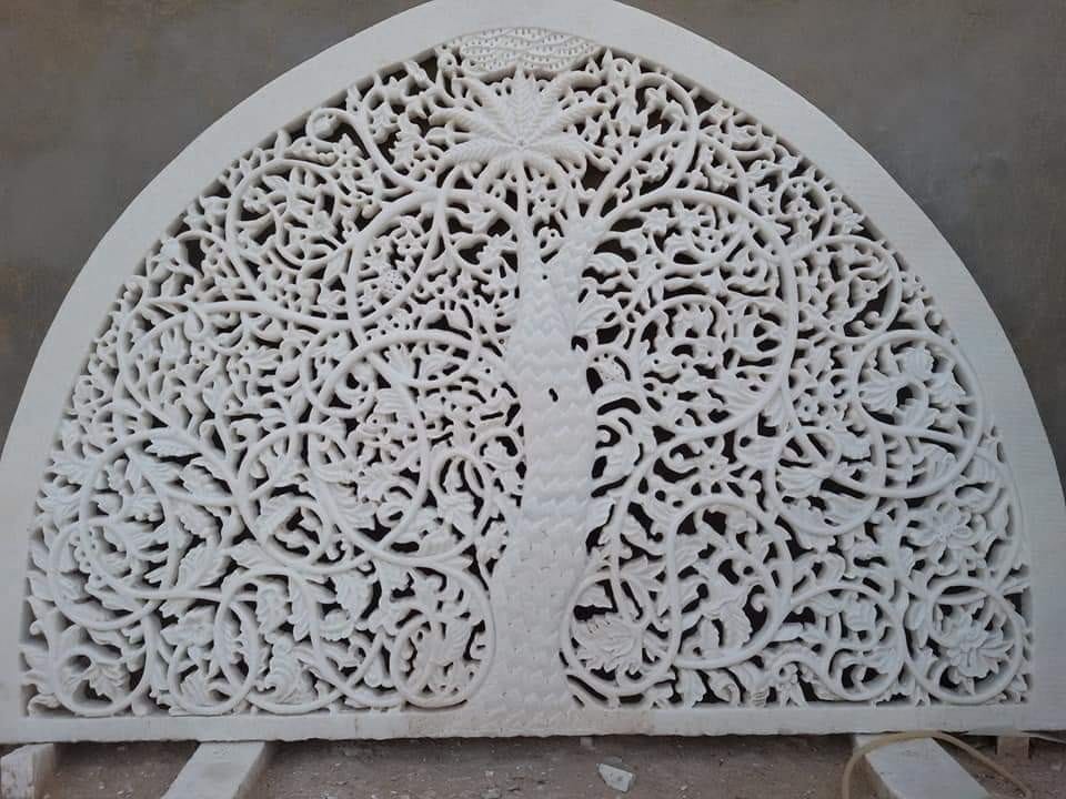 Marble White Jali - Features: Eco-Friendly - Features: Eco-friendly at ...