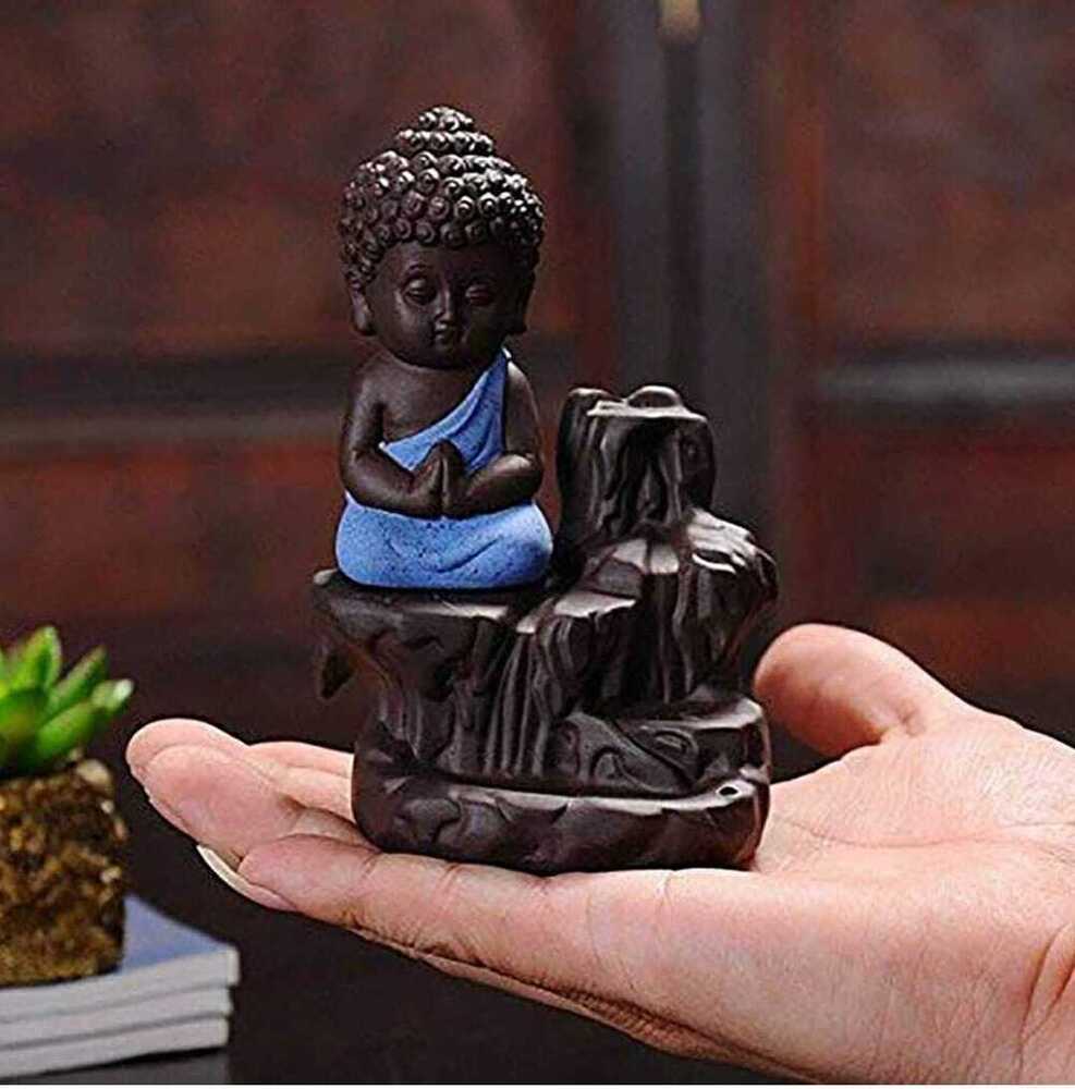 Premium Polyresin Smoke Buddha With 10 Cones - Application: Home Decor ...