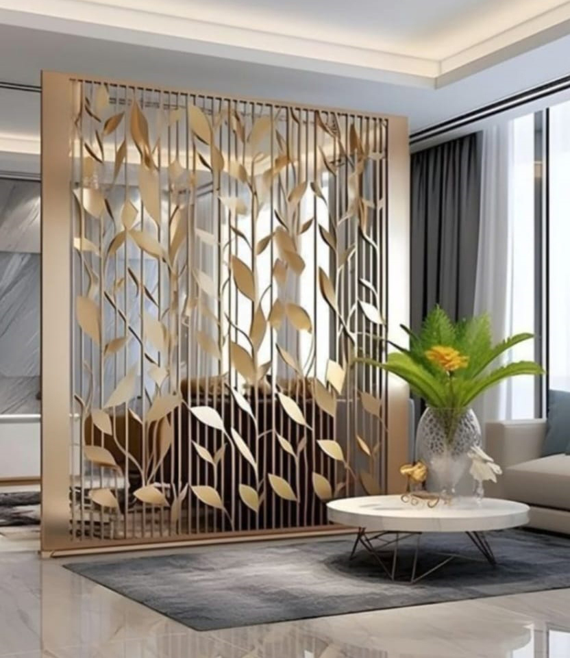 Ss Pvd Gold Partition - Application: Interior Design at Best Price in ...