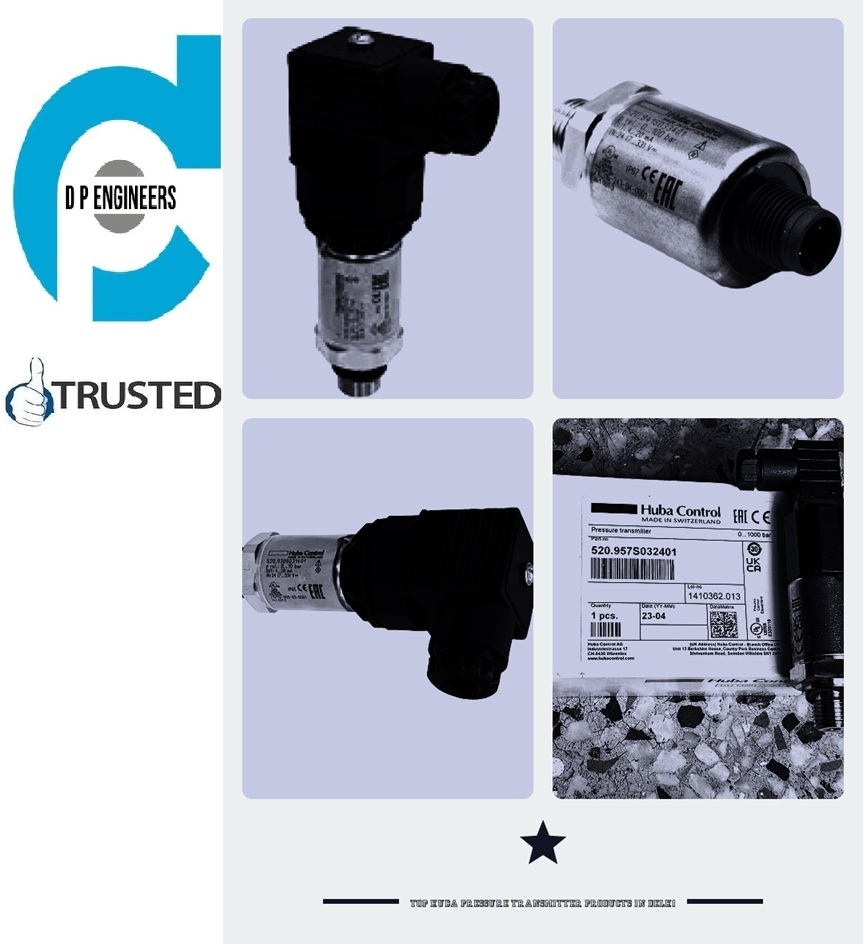 Huba Control- Pressure Transmitter Model: 520.917s032401 Range: 0-6 Bar ...