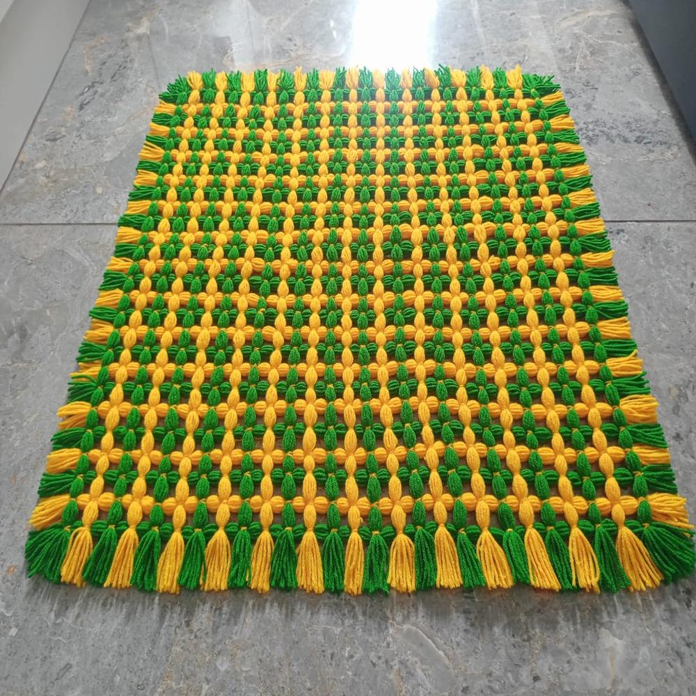 Original Prayer Woolen Mate / Crochet Item / Yellow Mate - Attributes ...