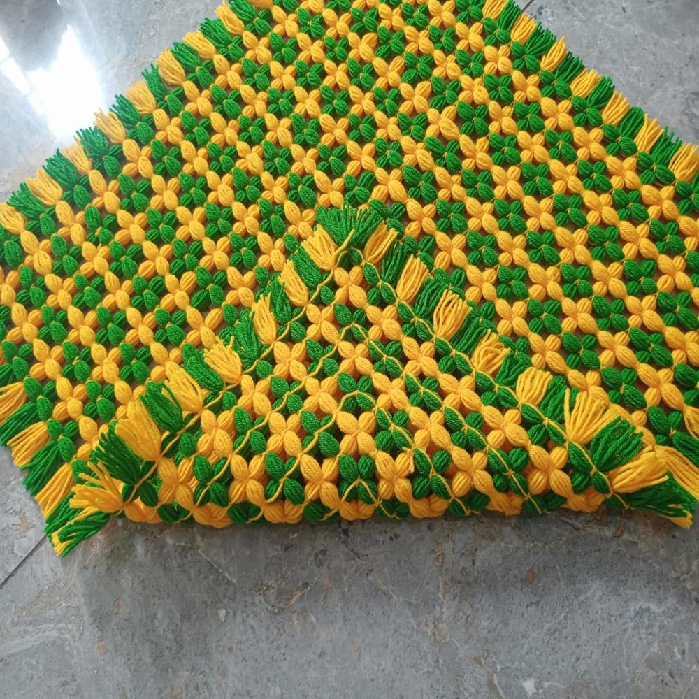 Original Prayer Woolen Mate / Crochet Item / Yellow Mate - Attributes ...