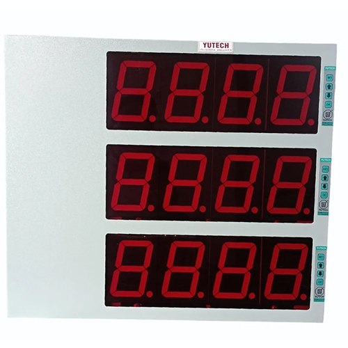 5 Line Dual Jumbo Process Indicator - Wall Mounted 6 Inch 7 Segment Led ...