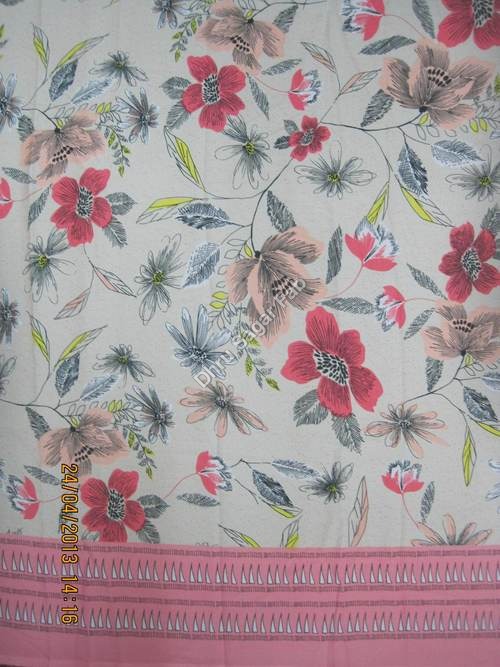 Washable Crape X Crape Flower Design at Best Price in Surat | Dhru ...