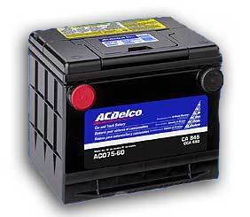 Ac Delco Lead-acid Power Battery - 12v, 600 Cca, 12.34x6.88x8.88 Inches ...
