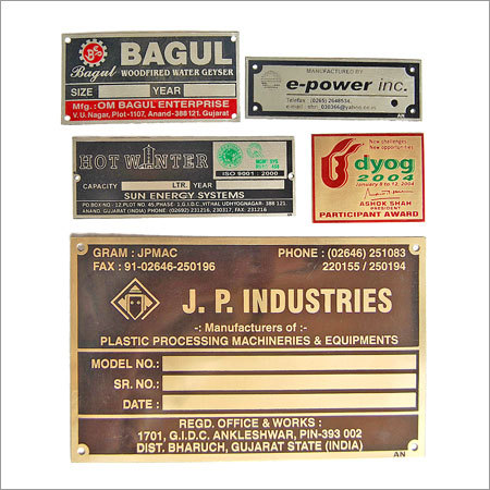 Brass & Ss Labels at Best Price in Vadodara | Anodyne Graphics
