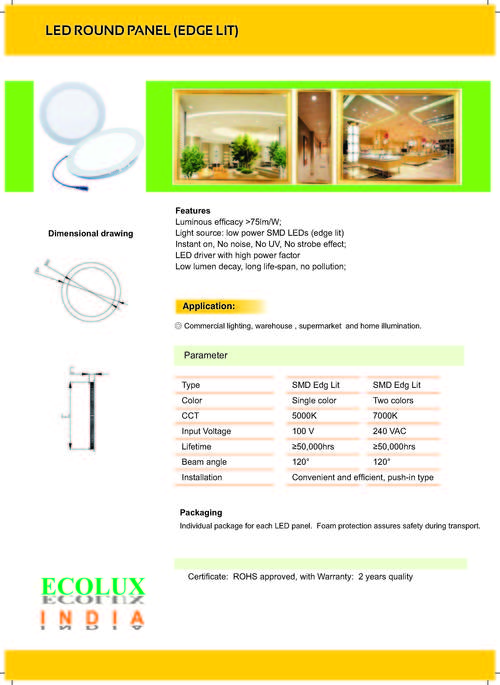 Led Round Panel at Best Price in Mumbai | Suvino Exports Pvt. Ltd.