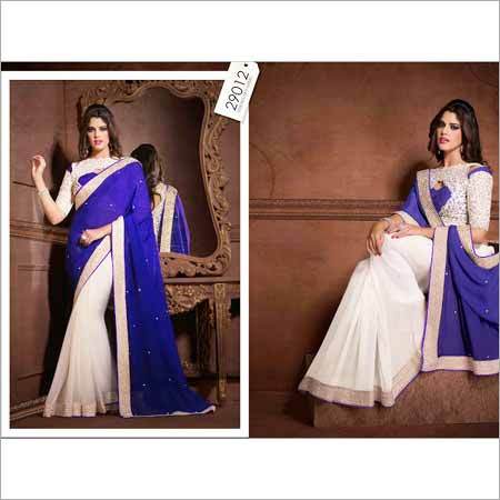 Heavy Stone Work Saree at Best Price in Mumbai | Millennium Exports