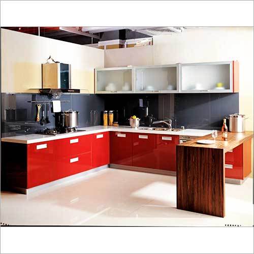 Red Theme Modular Kitchen Interior Designing at Best Price in Mumbai ...