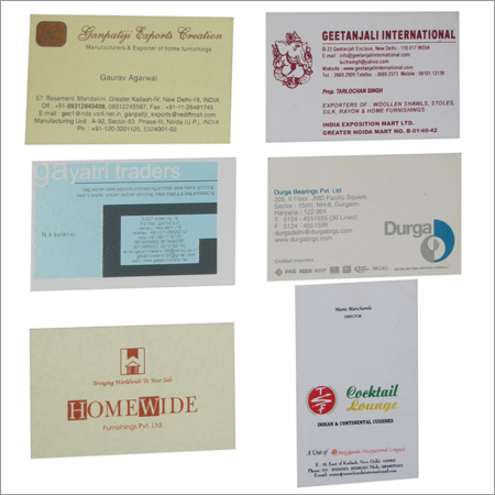 Visiting Card at Best Price in New Delhi, Delhi | Gayatri Traders