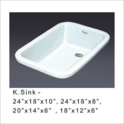 Ceramic Lab Sink - One Piece Design, Wall Mounted Installation ...